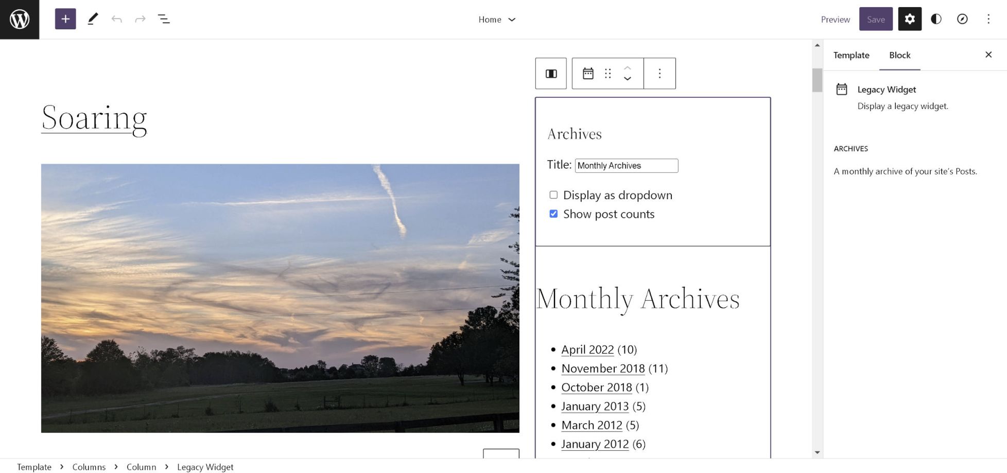Using Classic Widgets With Blocked Based Themes Introducing The Legacy